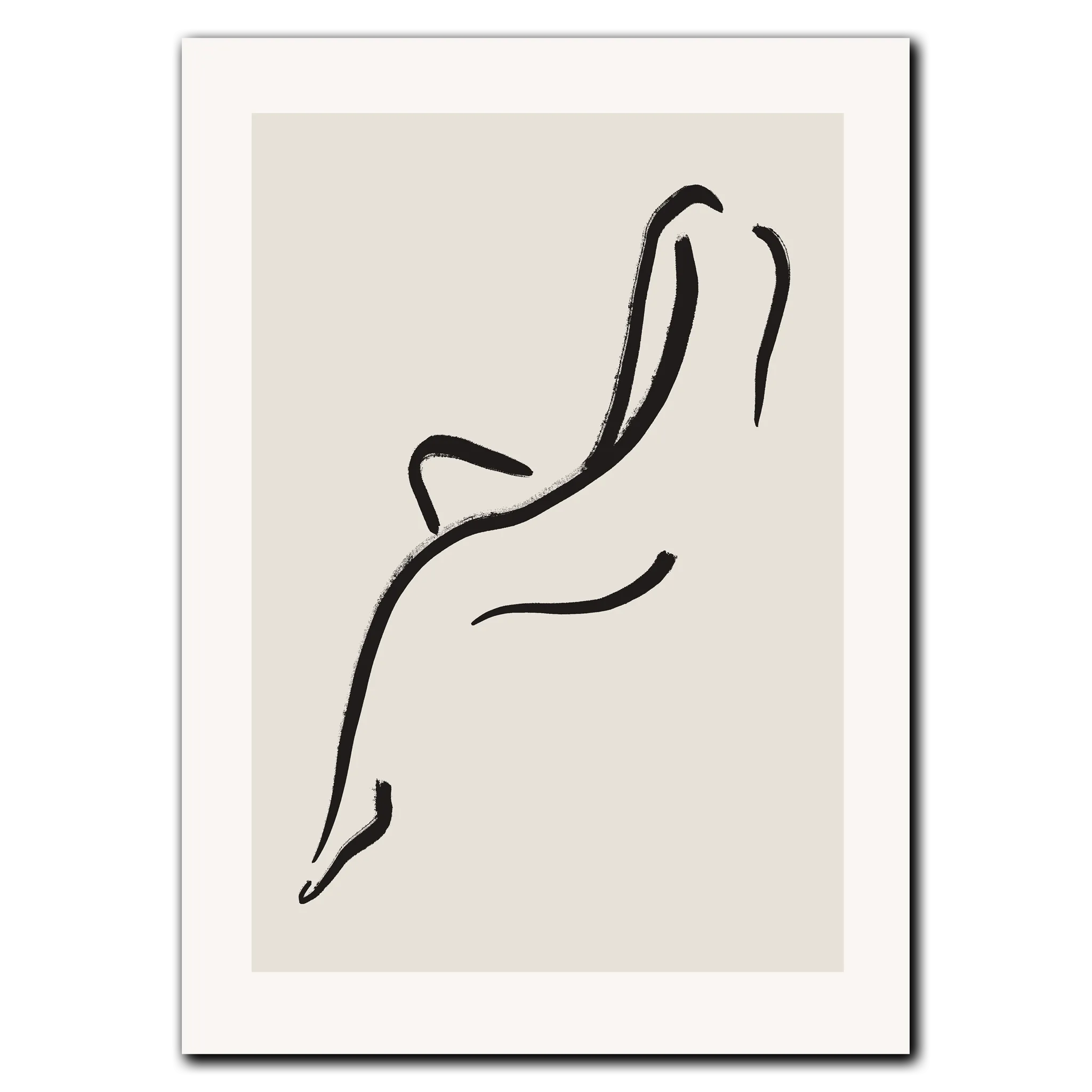 Simple Contour Plakat | Simpel og minimalistisk plakat – Plakana